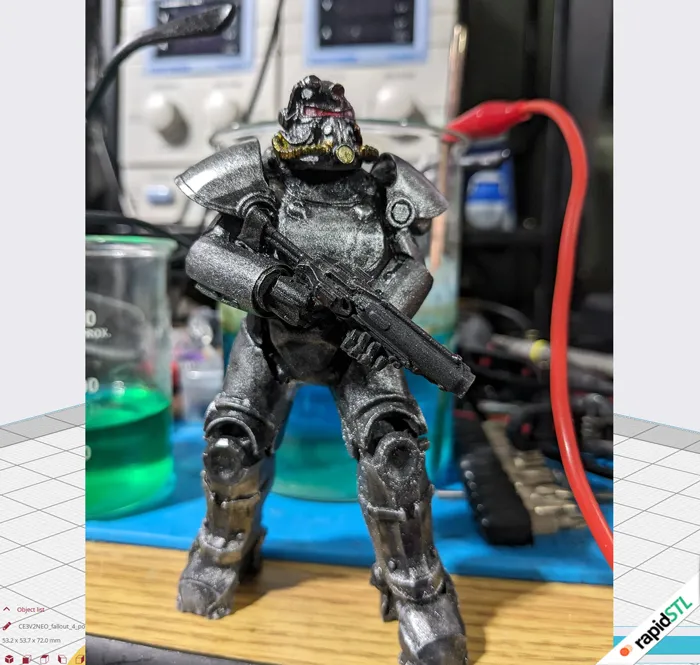 Fallout T-51 Power Armor Statue Mini - RapidSTL Best 3D Printing Models